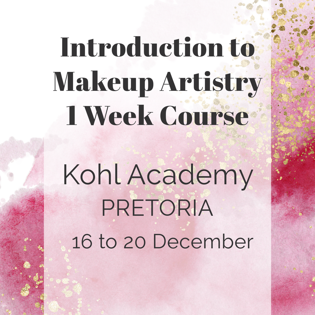 Book Short Courses – Kohl Makeup Academy